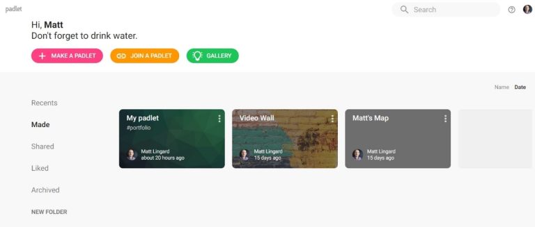 Padlet: Introducing, sharing and importing – Digital Education Support