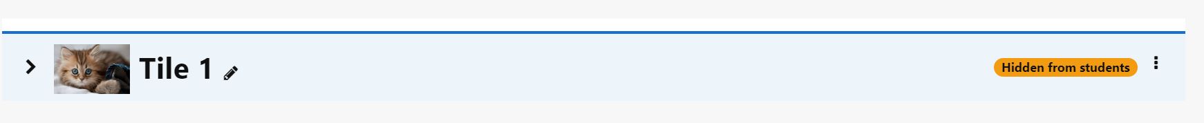 Moodle: Tiles format – Digital Education Support