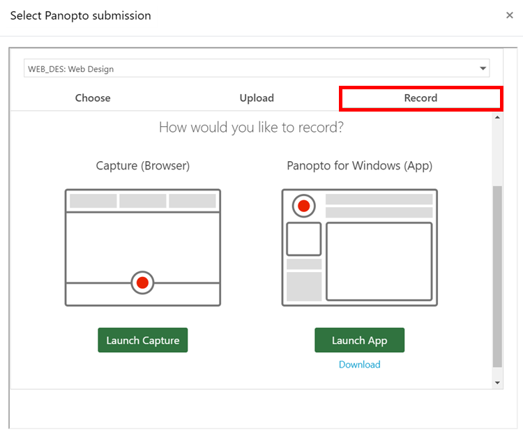 Moodle: Submitting a Panopto video assignment – Digital Learning Support
