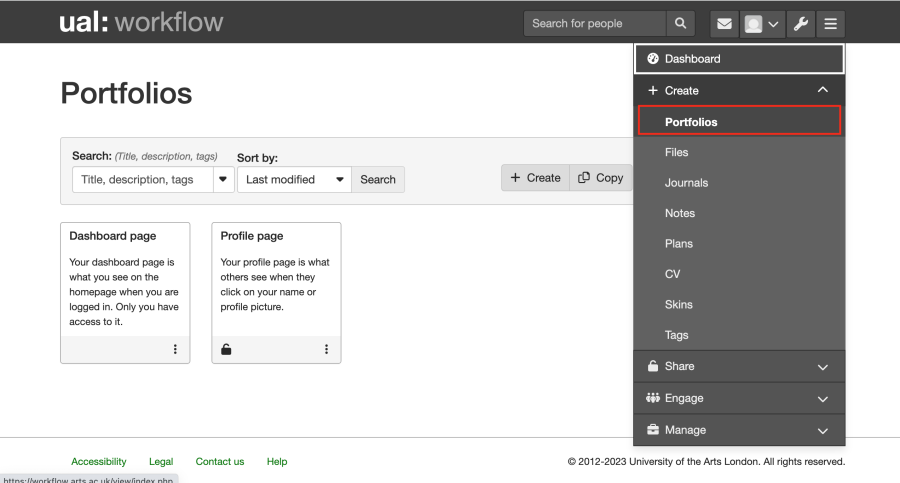 Workflow: Pages and collections – Digital Education Support